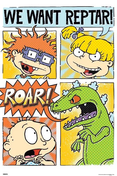 Rugrats - Reptar Poster: Flat | Trax on Trinity Retro & Nostalgia Gifts ...